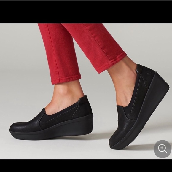 Clarks | Shoes | New Clarks Step Rose Moon Navy Blue Ortholite Shoe ...